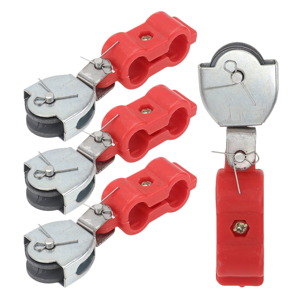 OUNONA 4Pcs Hoisting Traction Pulley Wire Rope Pulley Bearing Pulley ...