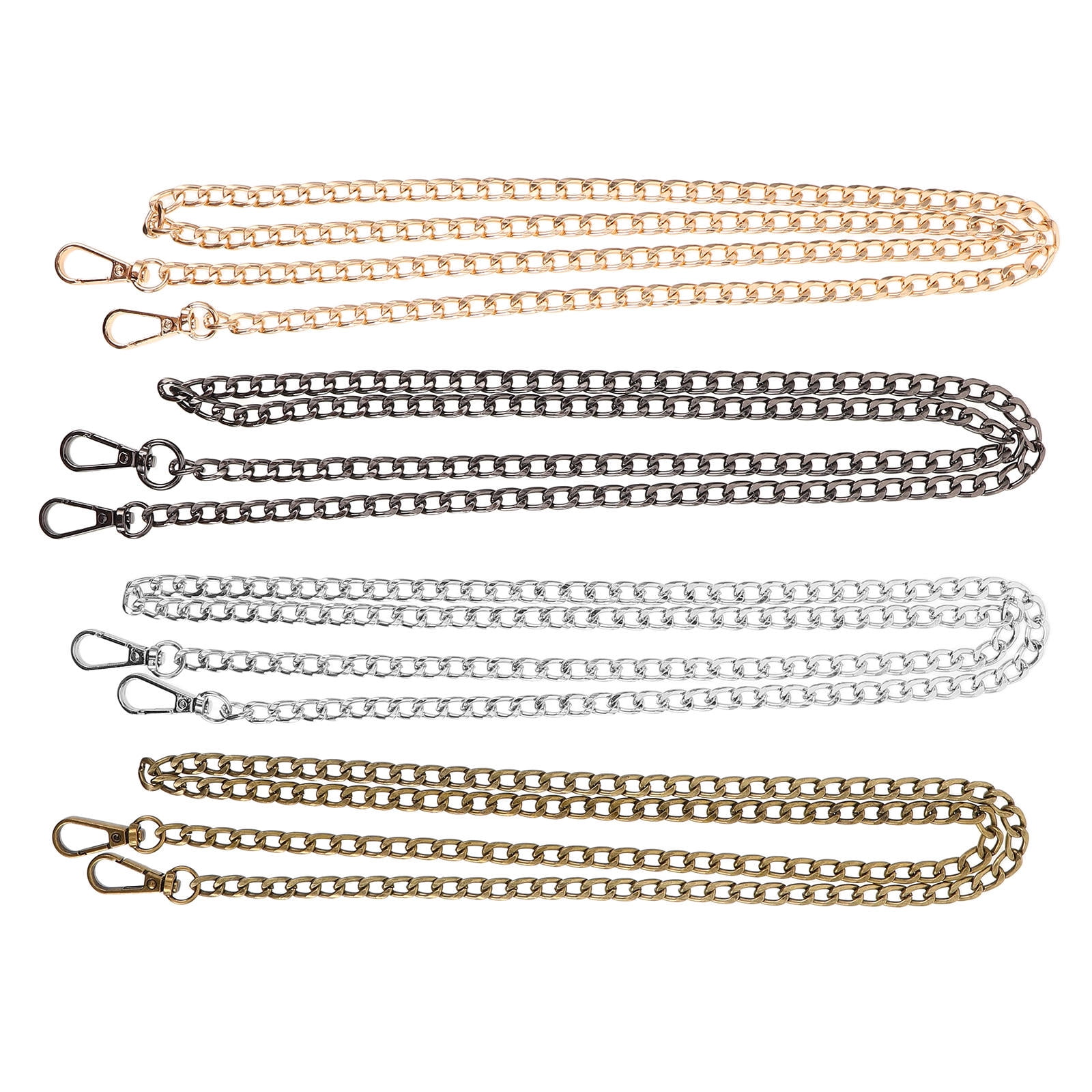 OUNONA Iron Handbag Chains Multi Smooth Surface Easy Attachment 4Pcs ...