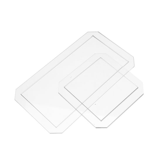 OUNONA Transparent Acrylic Quilting Templates Set for Patchwork, Sewing ...