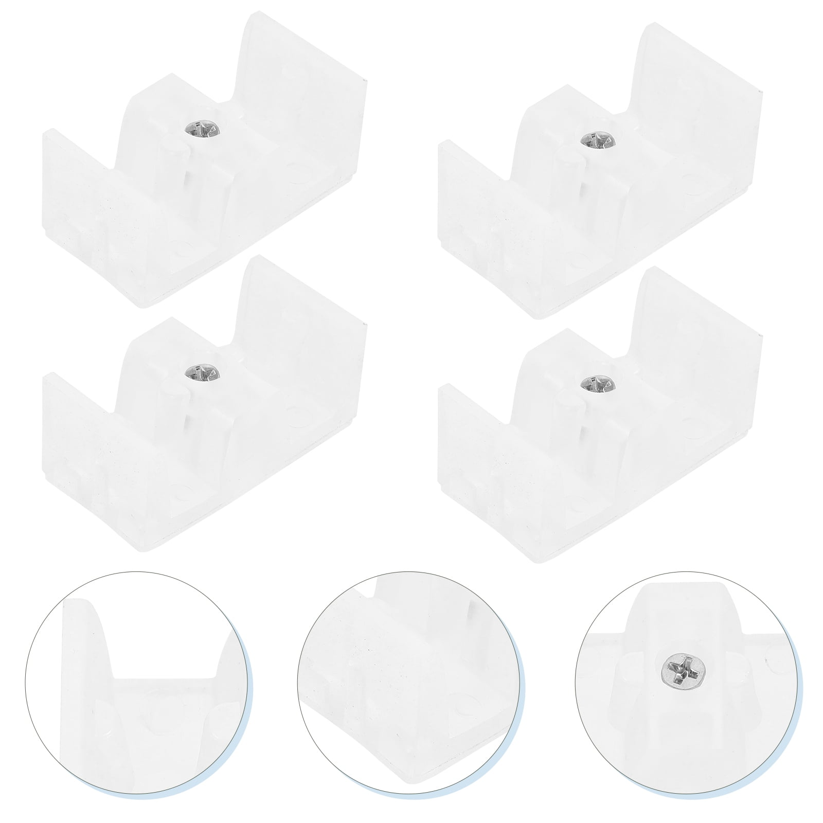 WEAVILUX Glass Shower Door Stopper Bumpers Shower Door Bumpers White ...