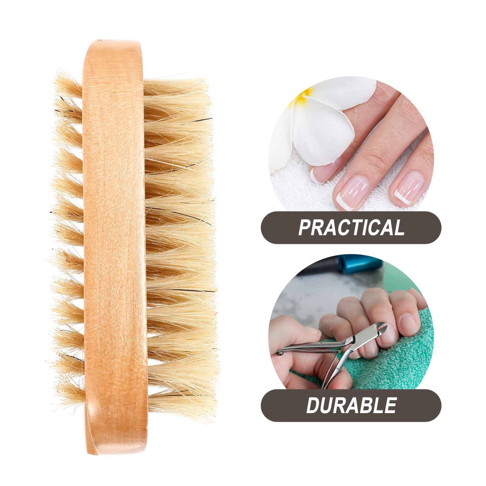 HOMOBABE Nail Brush Men Women Daily Use 3.73X1.57X1.38in - Walmart.com