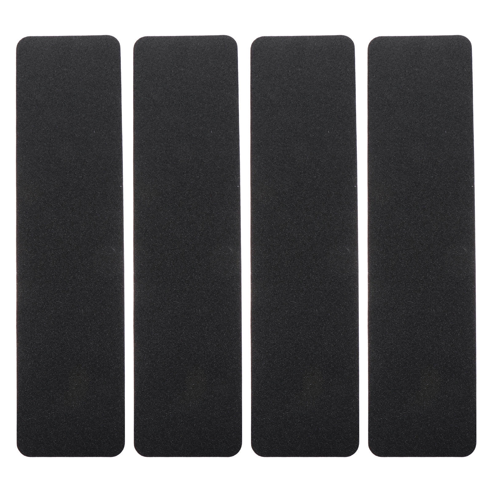 OUNONA 4Set Duty Anti Slip Floor Grip Strips Black PVC for Stair Treads ...