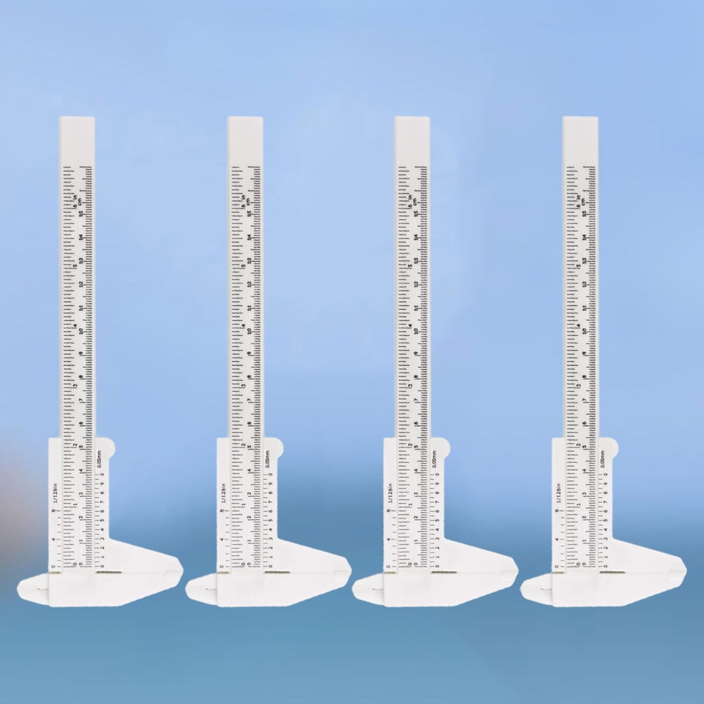 OUNONA White Plastic Caliper, Lightweight, Versatile Use, Internal and ...