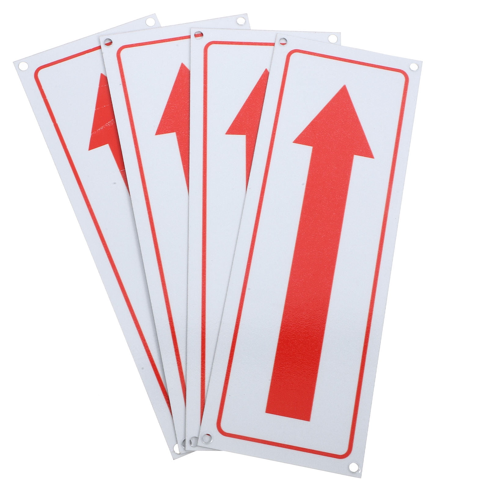 OUNONA Red Aluminum Alloy Arrow Signs for Outdoor Use, Eye-Catching ...