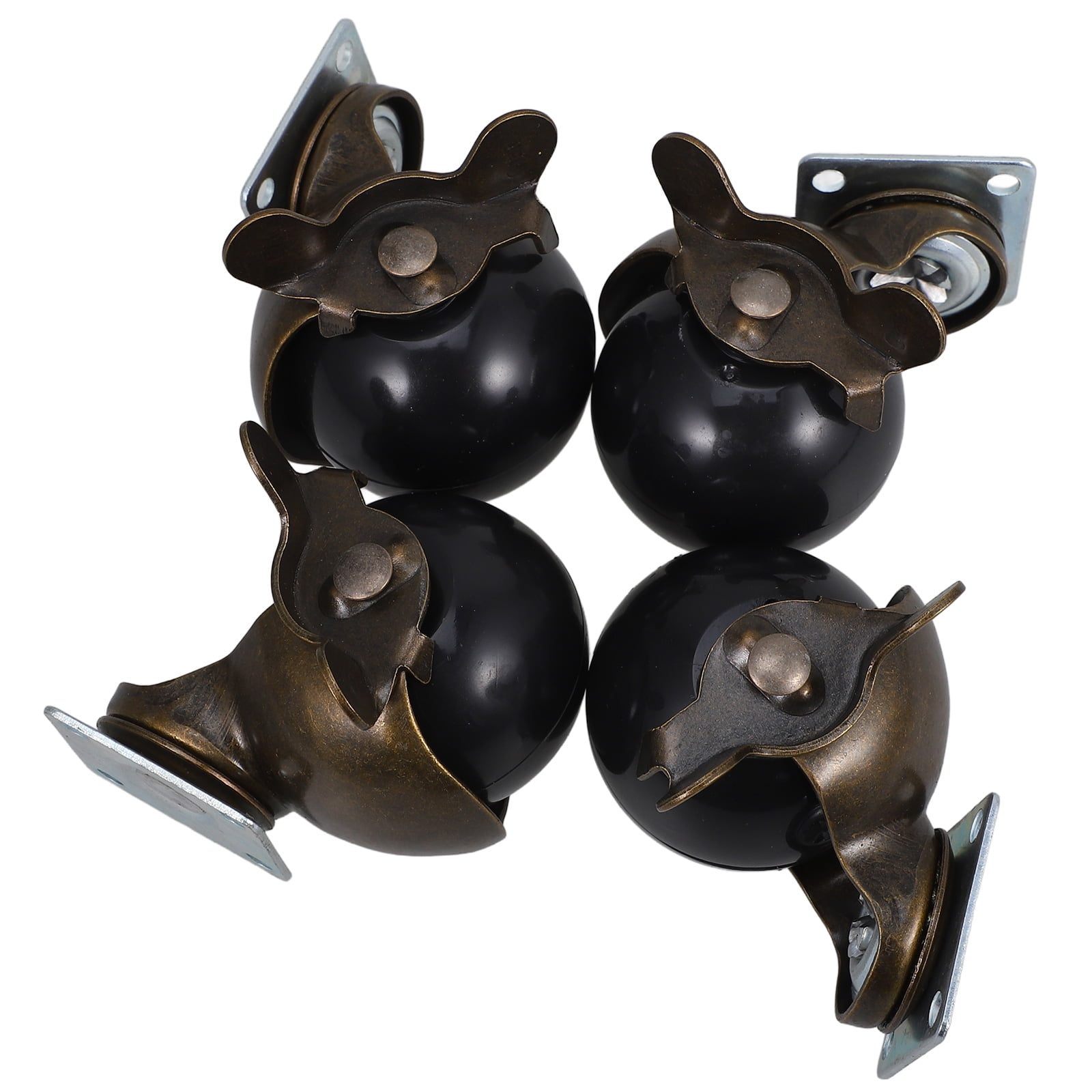 OUNONA 4pcs 2 Inch Wheel Ball Caster Home Office Furniture Chair Caster ...