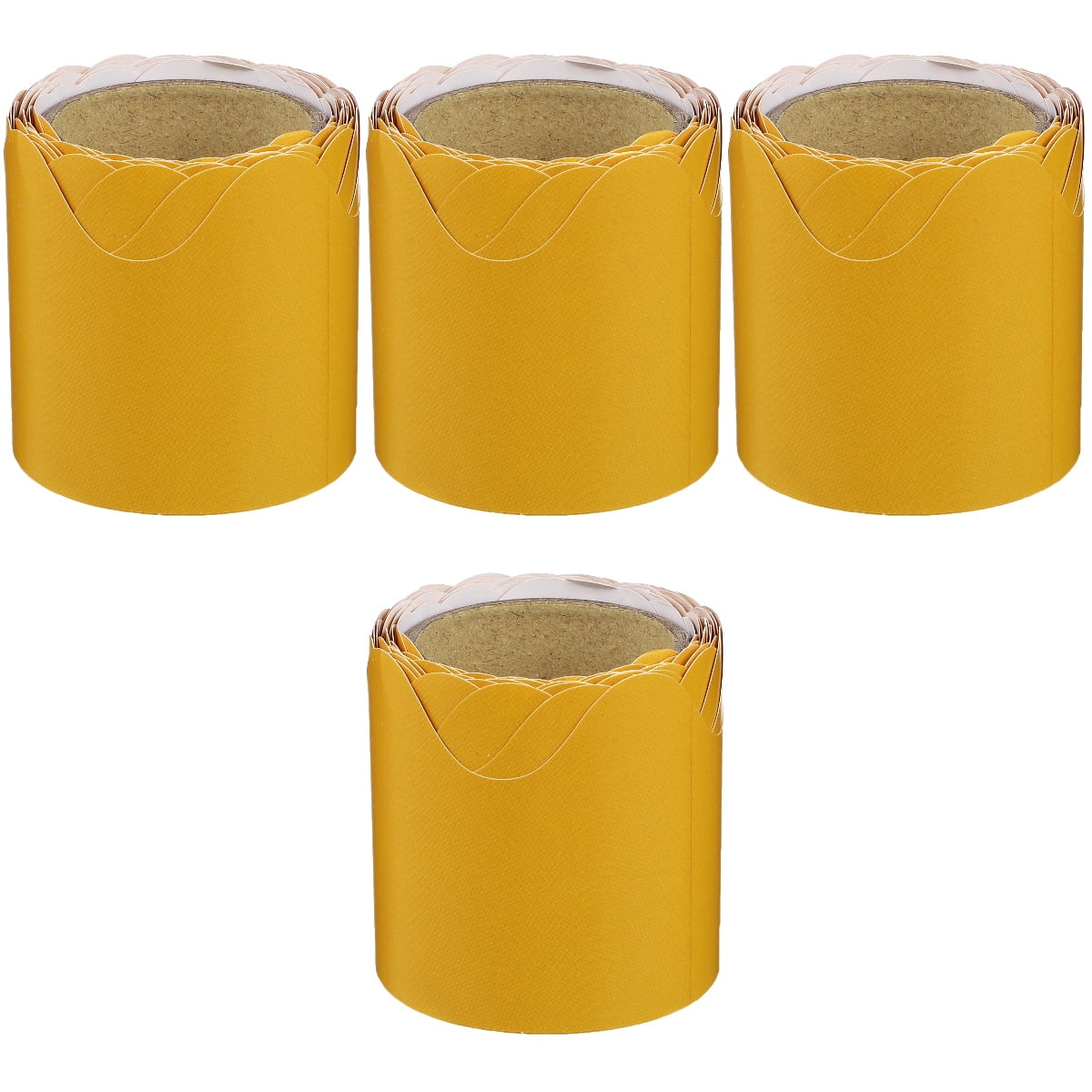 OUNONA 4pcs 5M Bulletin Board Border Scalloped Rolled Border Wavy ...