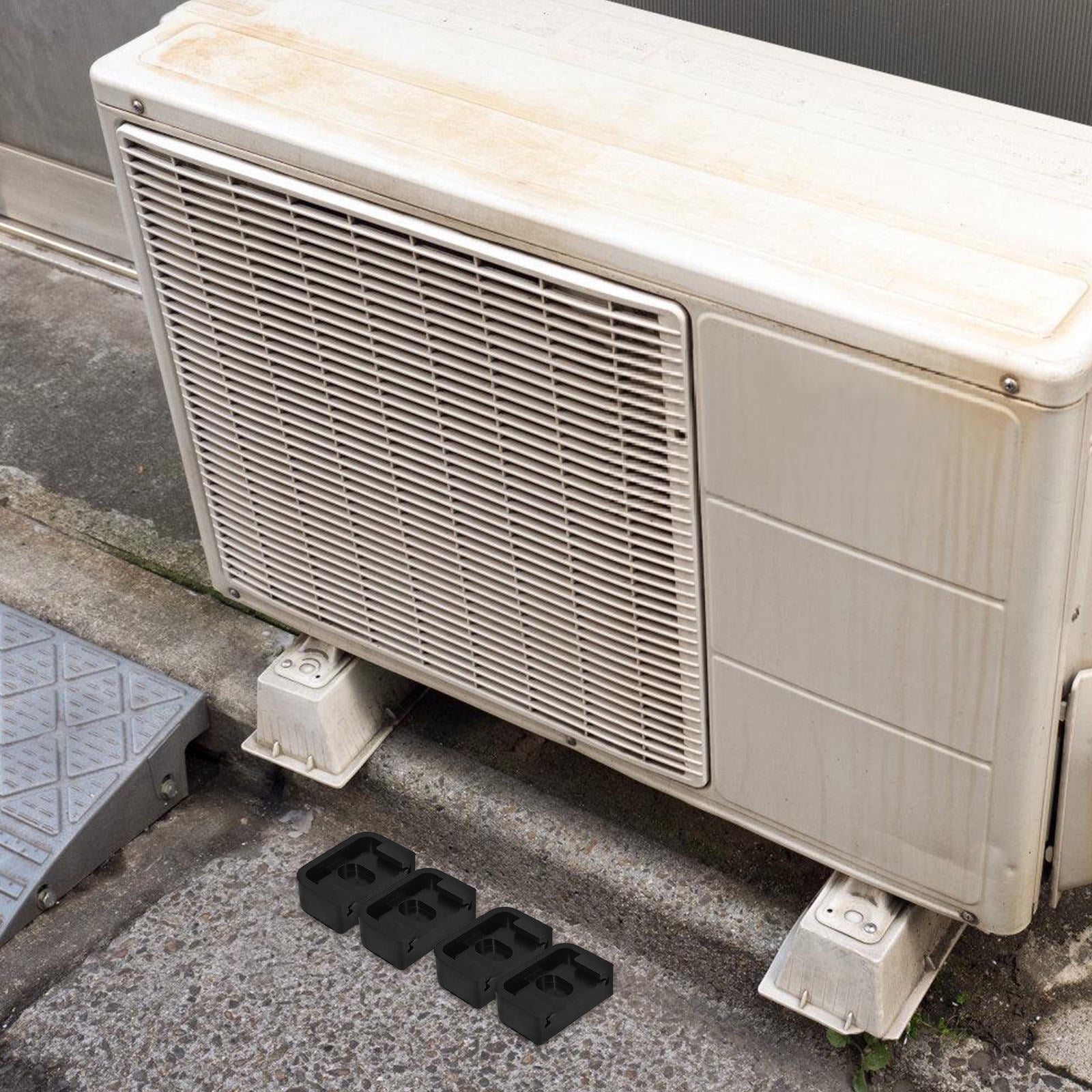 OUNONA 4pcs Air Conditioner Rubber Shock Absorber Pads Anti Vibration ...