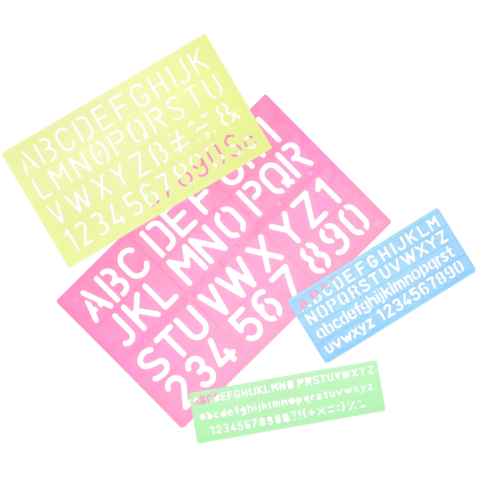 OUNONA 4pcs Alphabet Tracing Templates Writing Practice Boards for ...