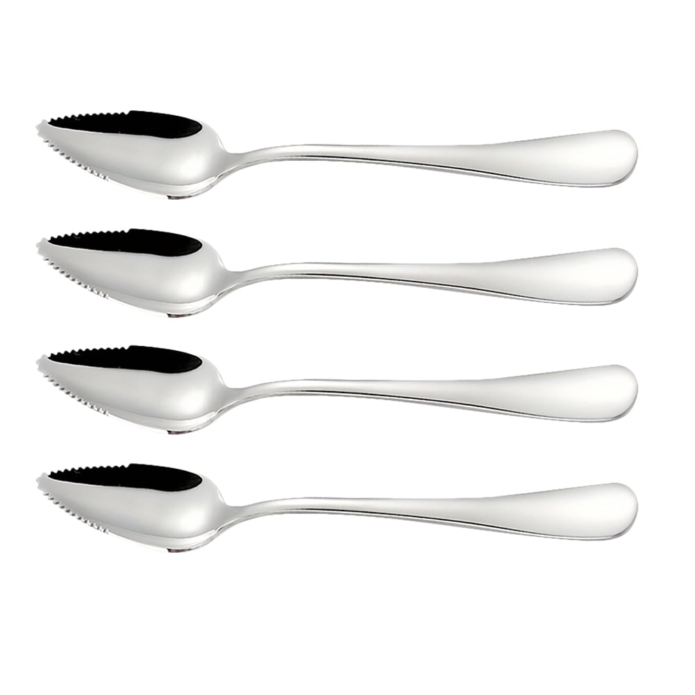 OUNONA 4pcs Baby Feeding Spoon Set Stainless Steel Scraping Spoons for ...