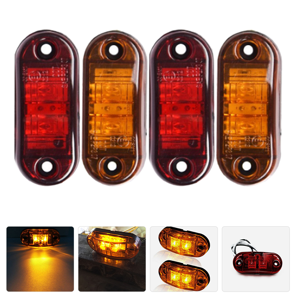 WEAVILUX Road Marker Lights Led Marker Light Dark Red 4Pcs - Walmart.com