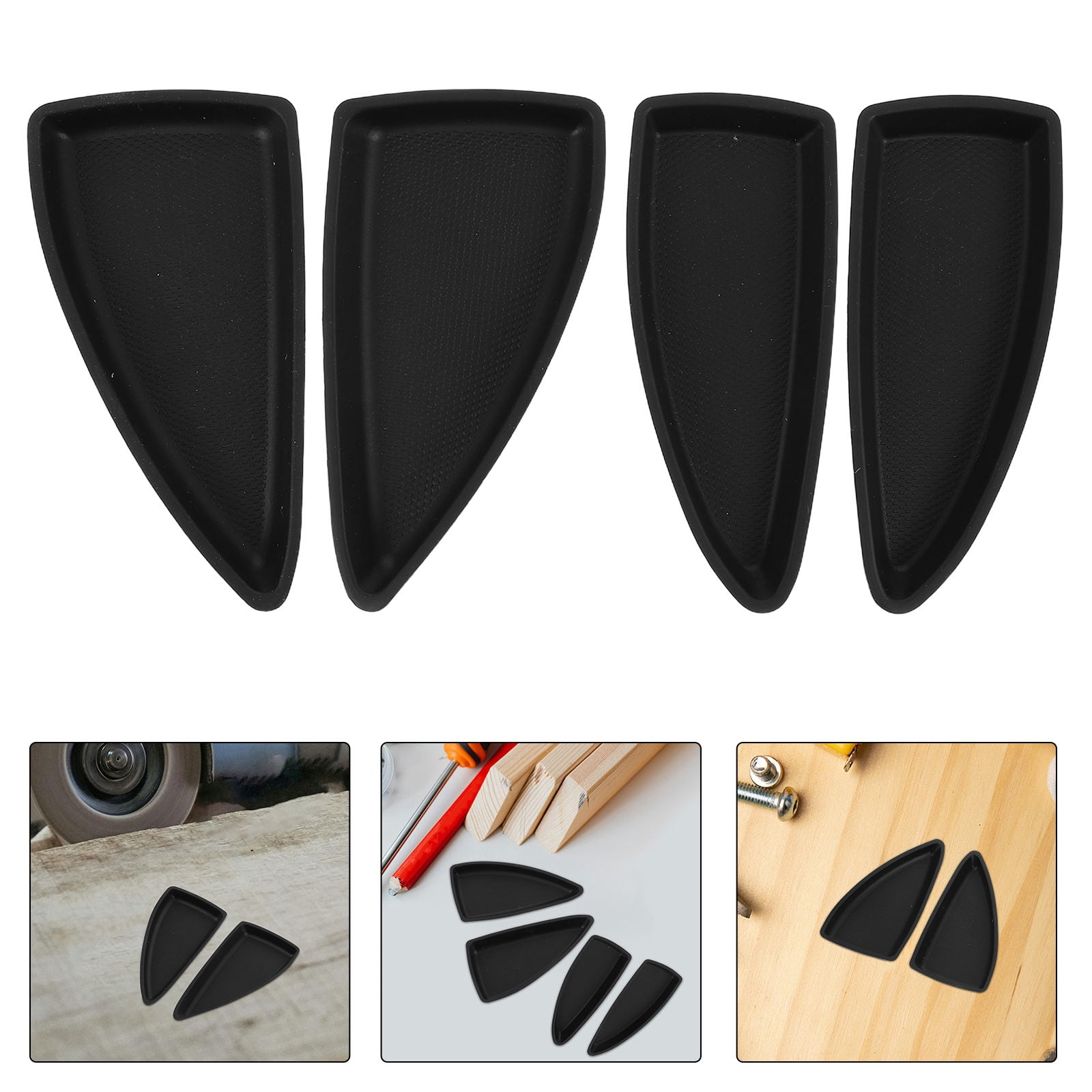 FOLOYORI Car Interior Door Switch Bezel Cover Black 4Pcs 3.7X2.0X0.4In ...