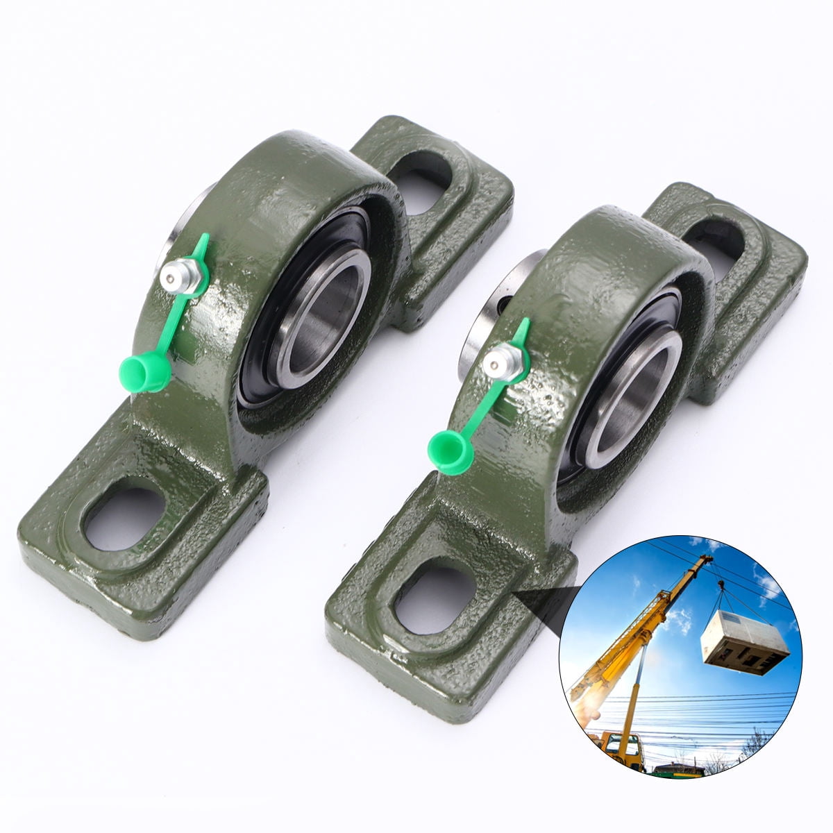 OUNONA 4pcs Cast Iron Pillow Block Mounted Bearings Low Noise Spherical ...