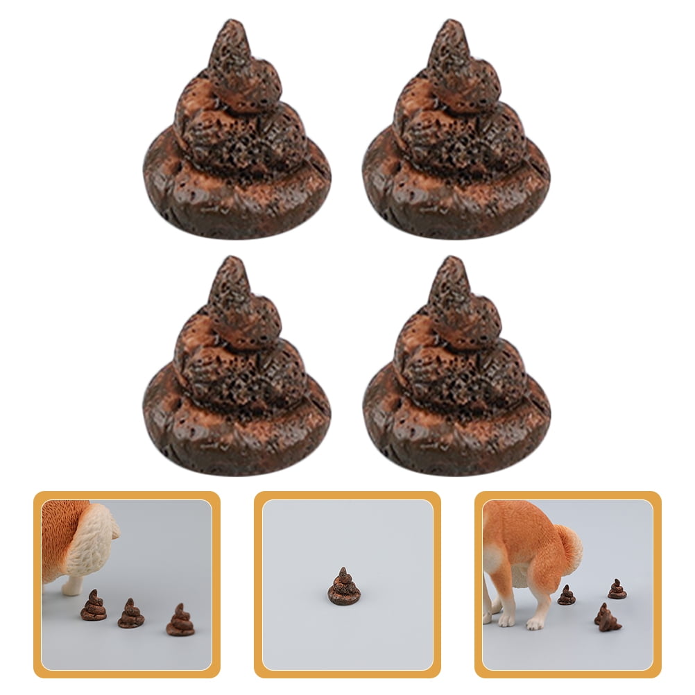OUNONA 4pcs Cute Poop Prank Mini Poop Model Realistic Poop Fake Poop ...