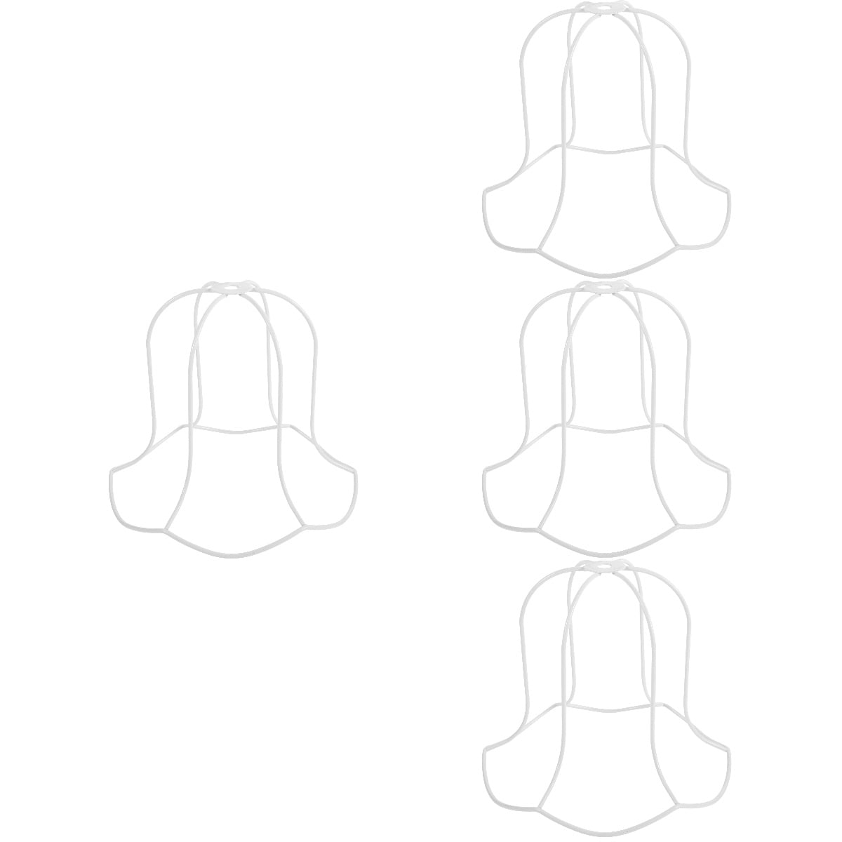 OUNONA 4pcs DIY Lampshade Frame Metal Wire Lampshade Frame Pendant Lamp ...