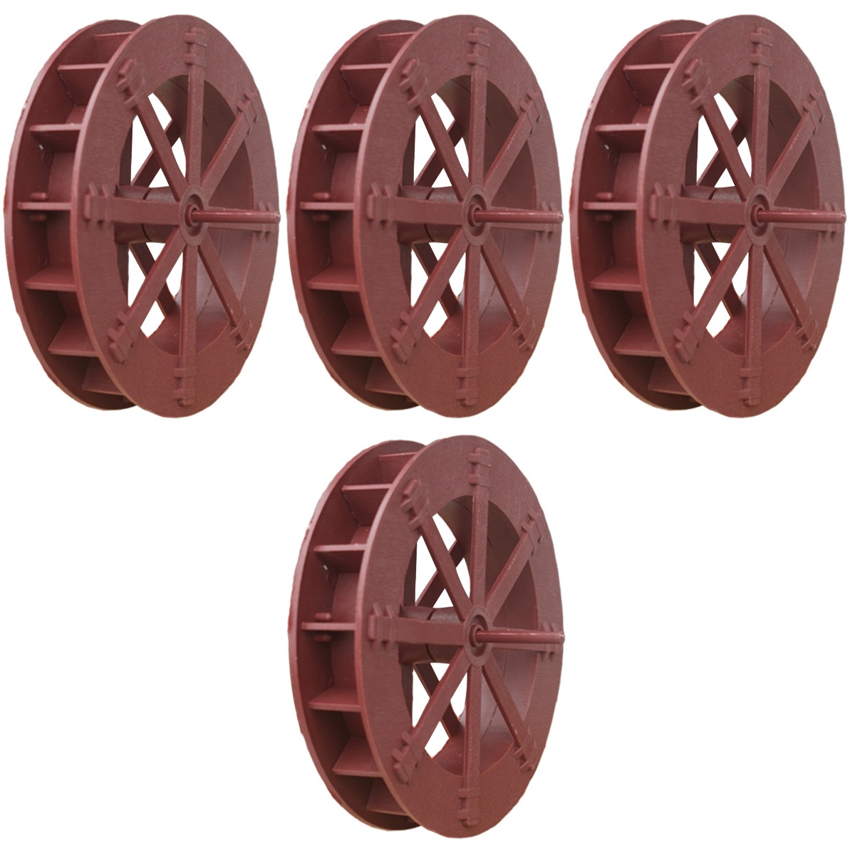 OUNONA 4pcs DIY Rotating Water Wheel Tabletop Chinese Fountain ...