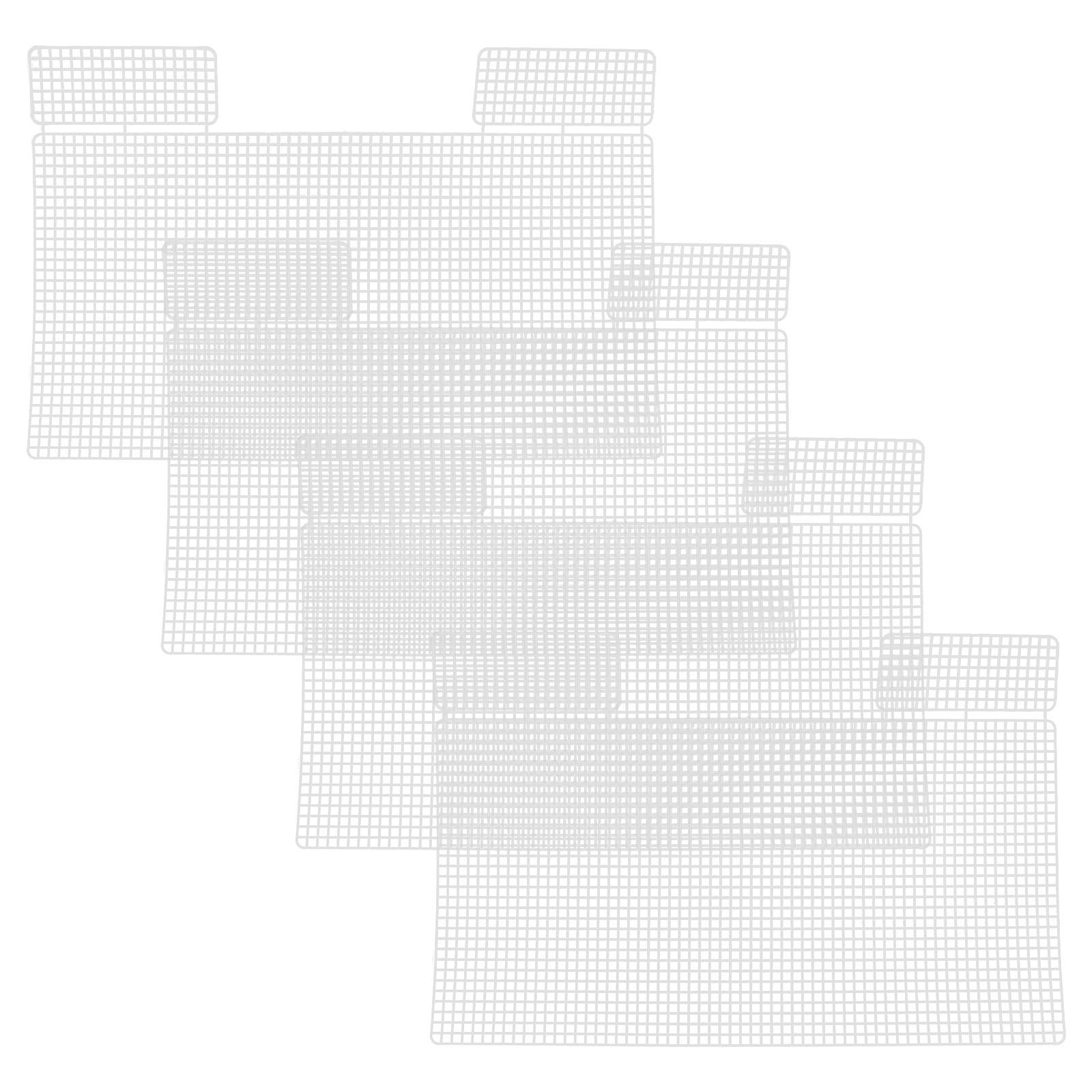 OUNONA 4pcs Diy Plastic Mesh Sheets For Crafting Bags Diy Mesh For Bag ...