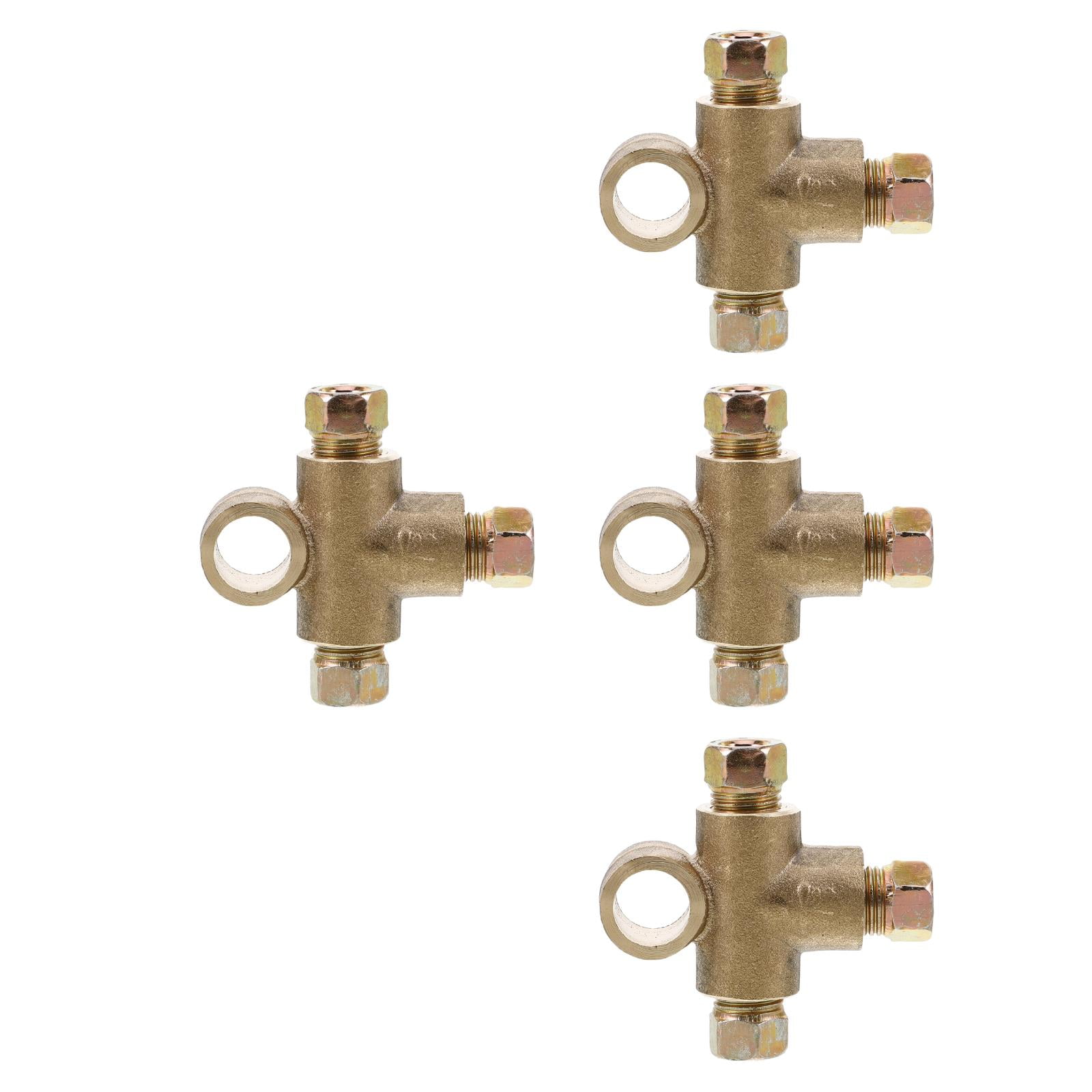 OUNONA 4pcs Durable Brass Line Fitting M10 Threaded Connector For Brake ...