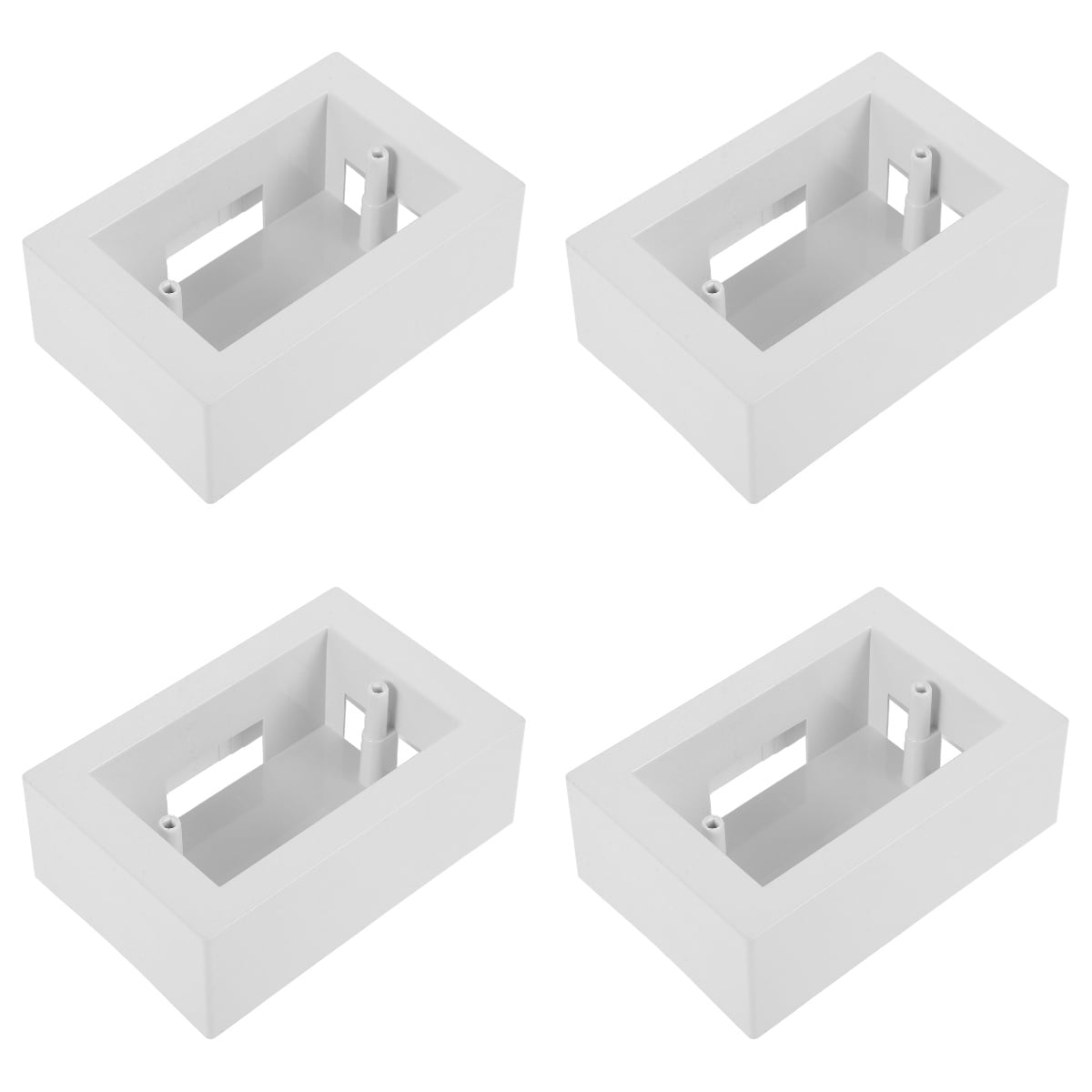 OUNONA 4pcs Electrical Outlet Box Versatile Electrical Box Outlet ...