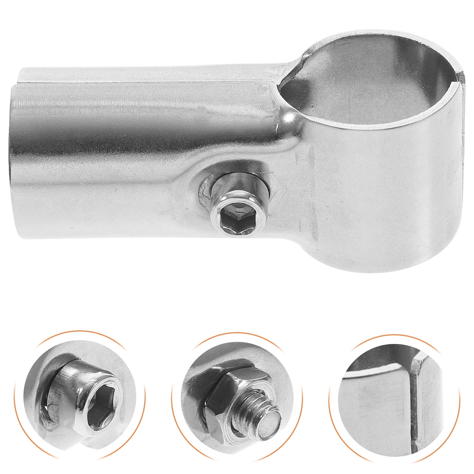 OUNONA 4pcs Fence Clamp Chain Link Fence Part Shelf End Rail Bracket ...