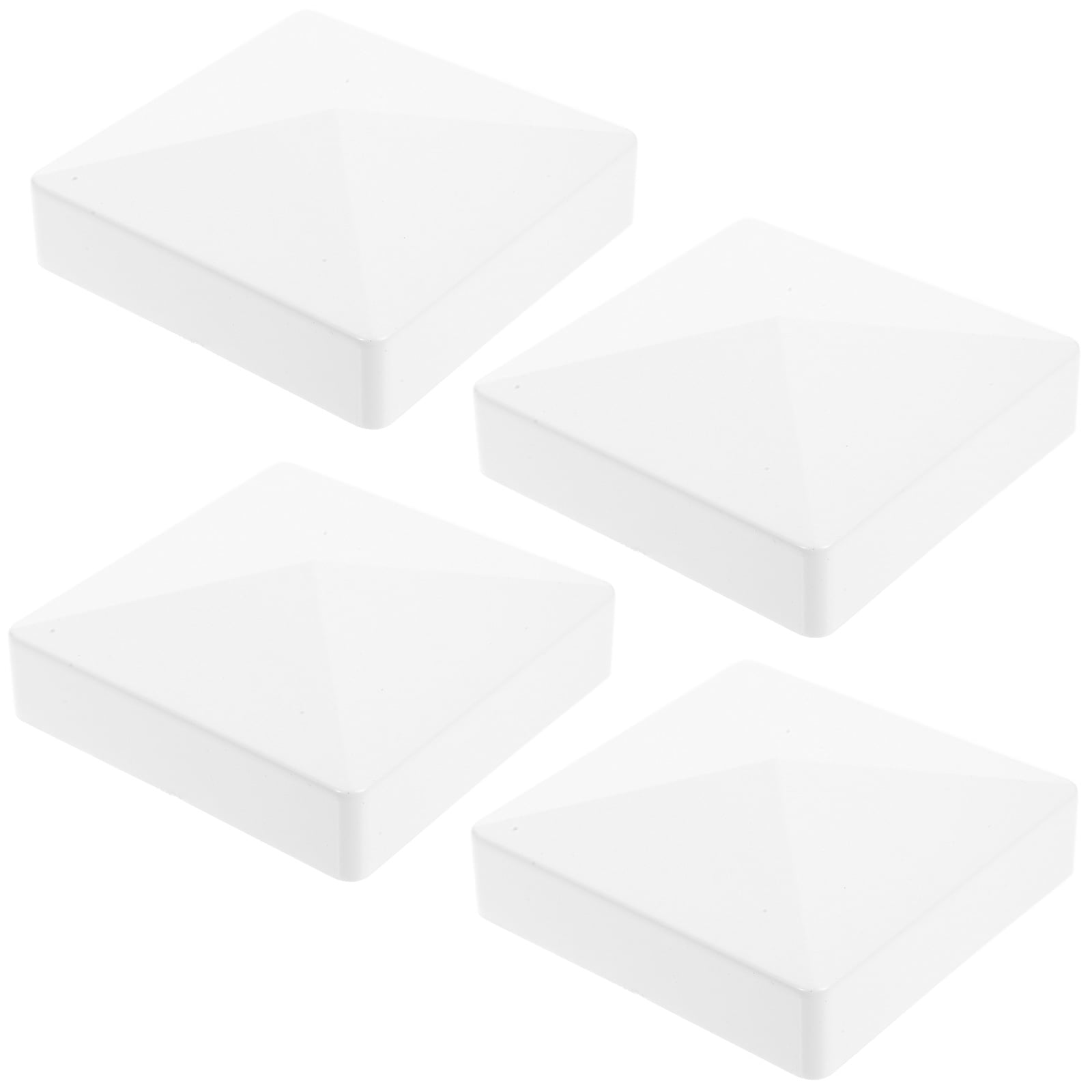OUNONA 4pcs Fence Post Caps, ABS Fence Post Protection Outdoor Square ...