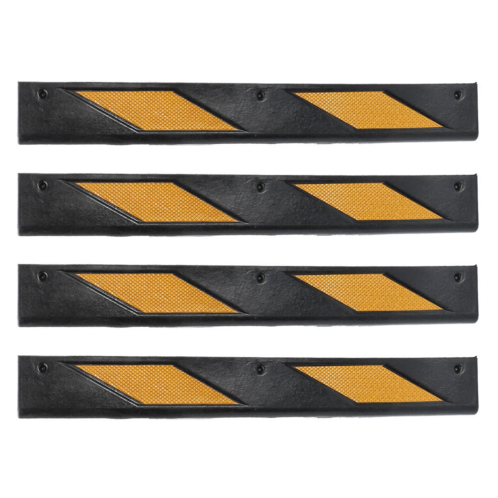 OUNONA 4pcs Garage Wall Protector Reflective Corner Guard Garage Pole ...