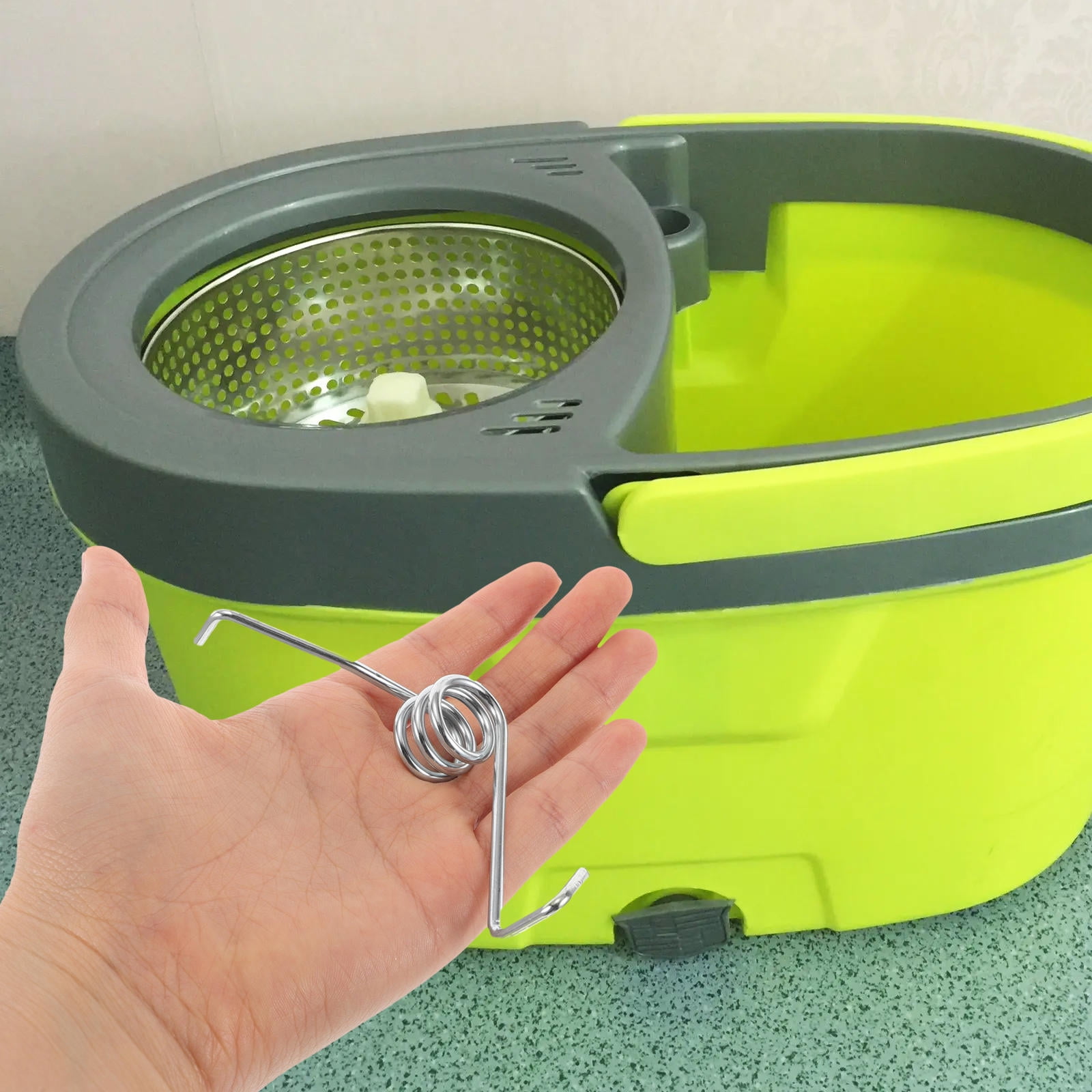 OUNONA 4pcs Heavy Duty Water Mop Pusher with Mop Bucket Repair Spring ...