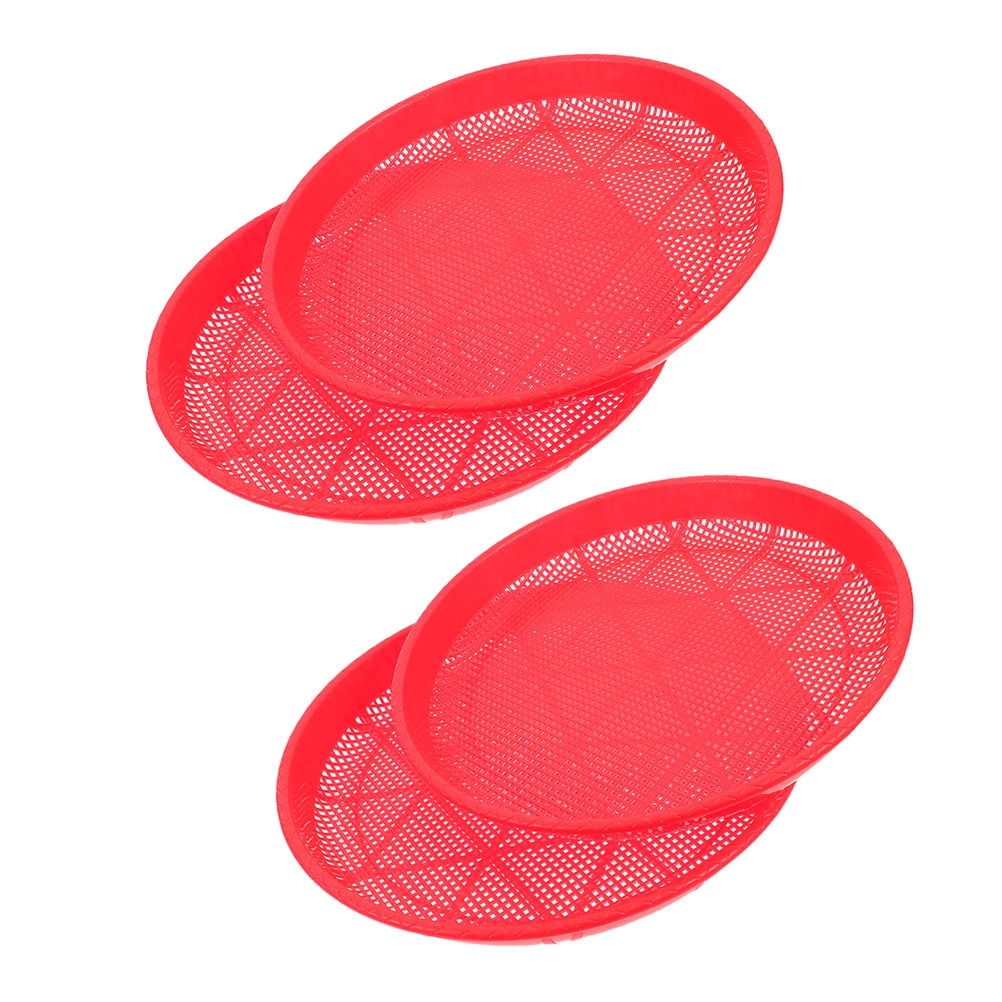 OUNONA 4pcs Multi-use Sifting Pan Soil Mesh Sieve Rocks Sifting Tool ...