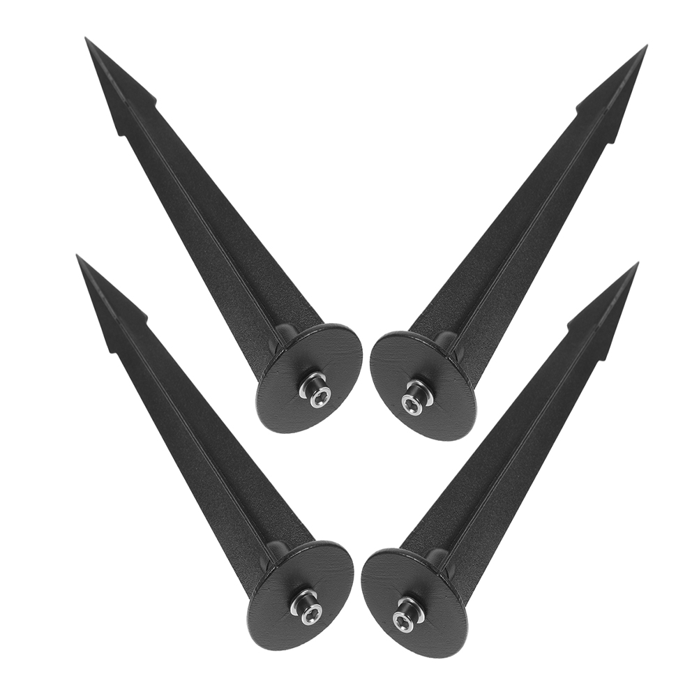 OUNONA 4pcs Outdoor Light Stakes Solar Light Replacement Stakes Ground ...
