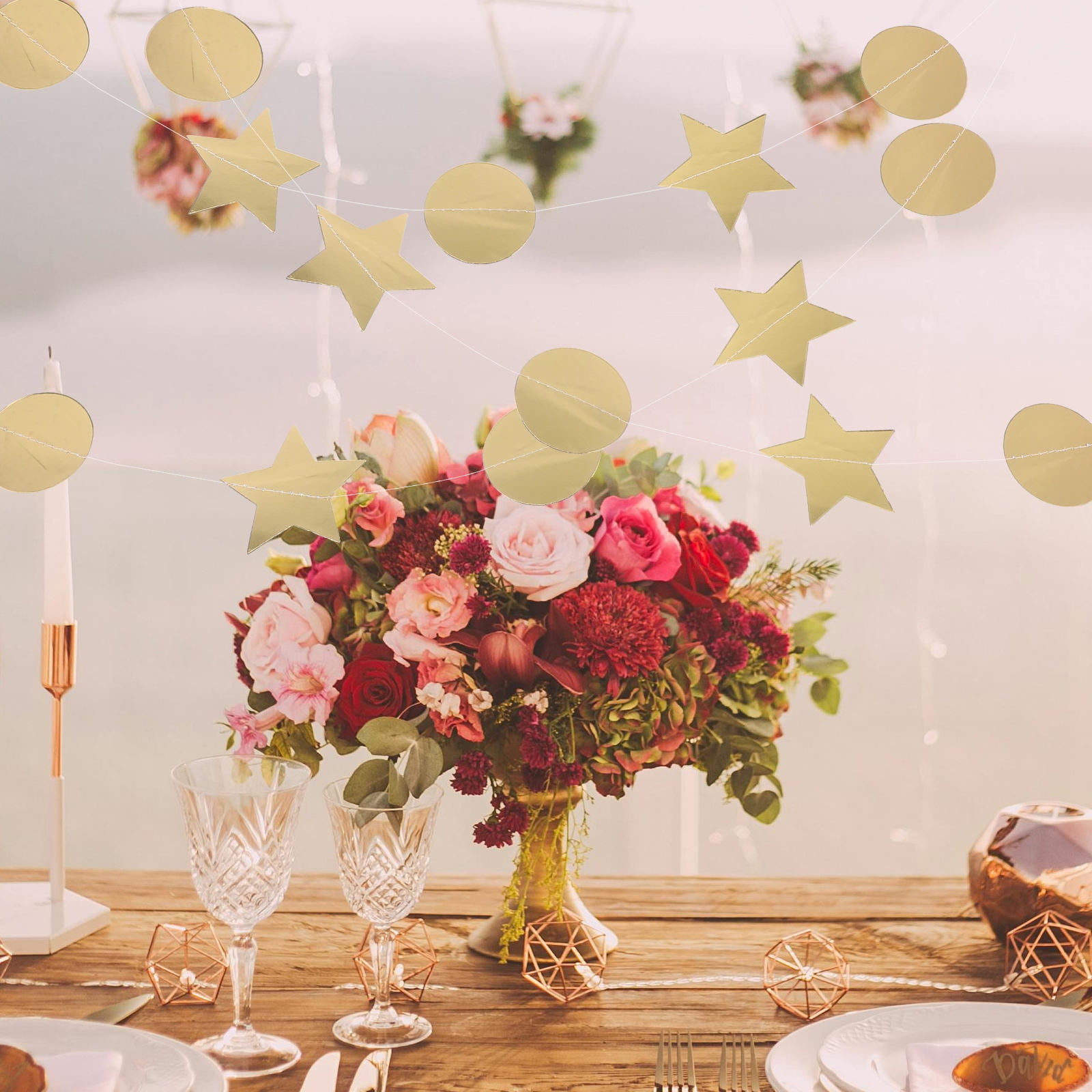 OUNONA 4pcs Paper Party Banner Birthday Decorations Congratulations ...