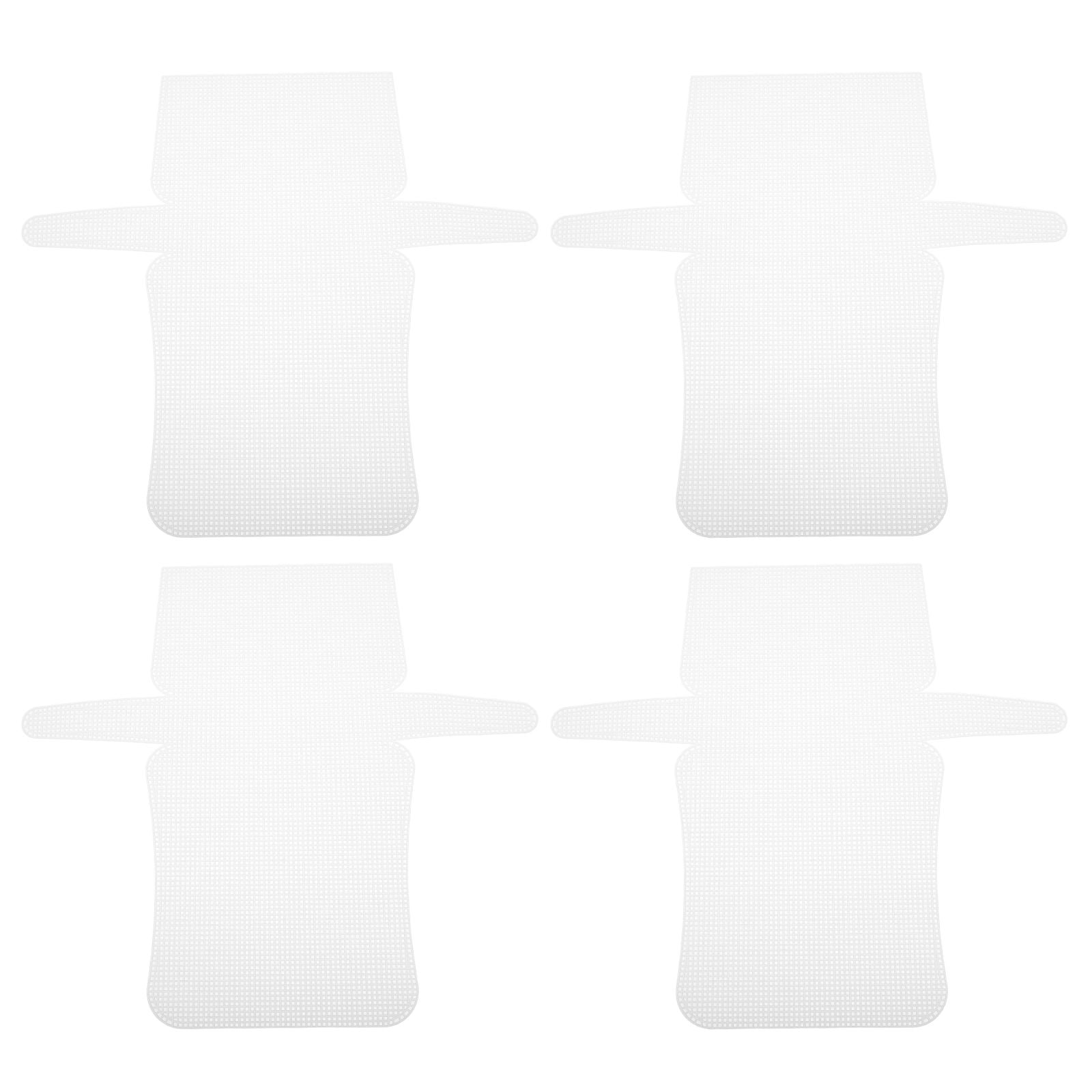 OUNONA 4pcs Plastic Mesh Canvas Sheets Plastic Mesh Sheets for Crochet ...