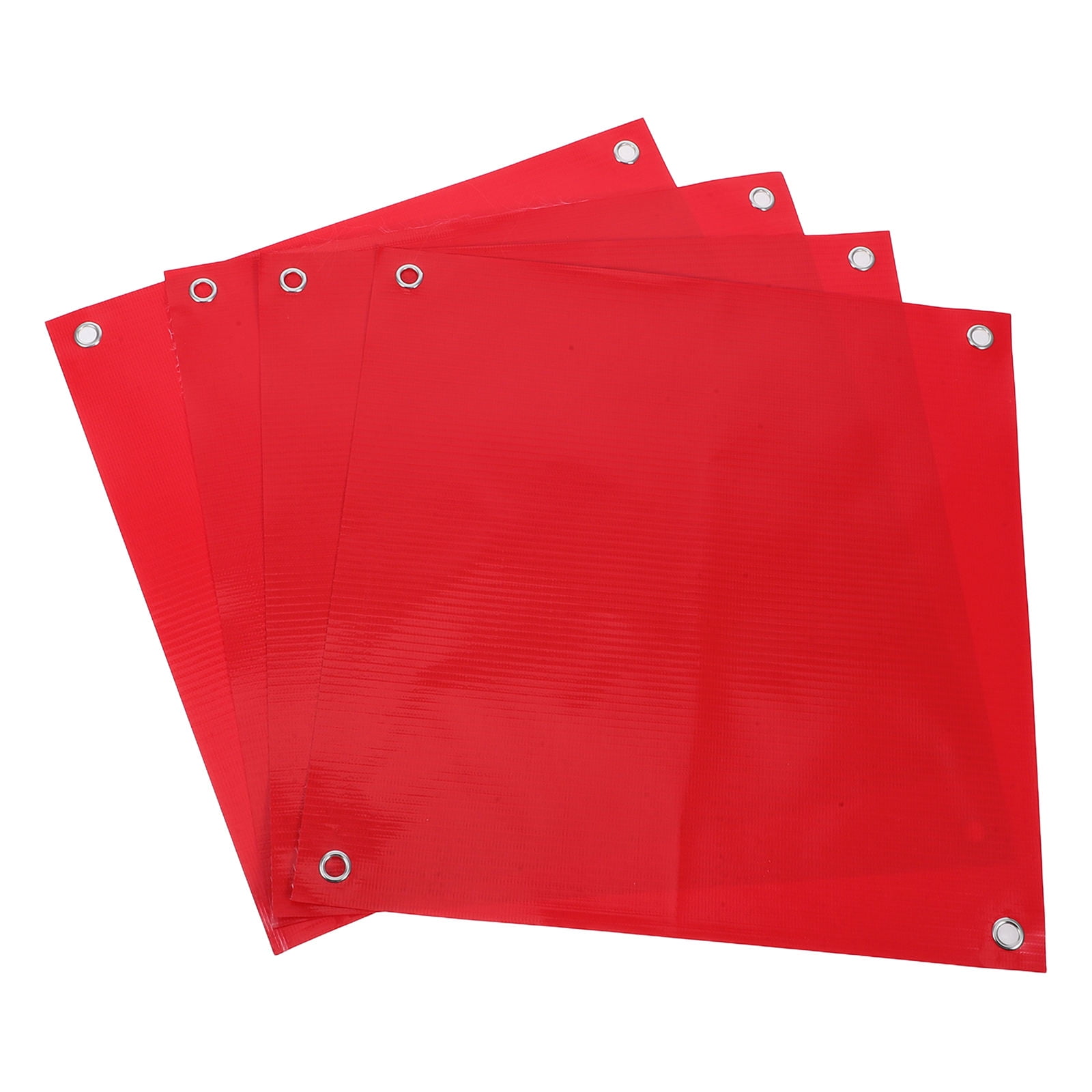 CATIEBYE Red PVC Traffic Safety Flags, High Visibility, Portable ...