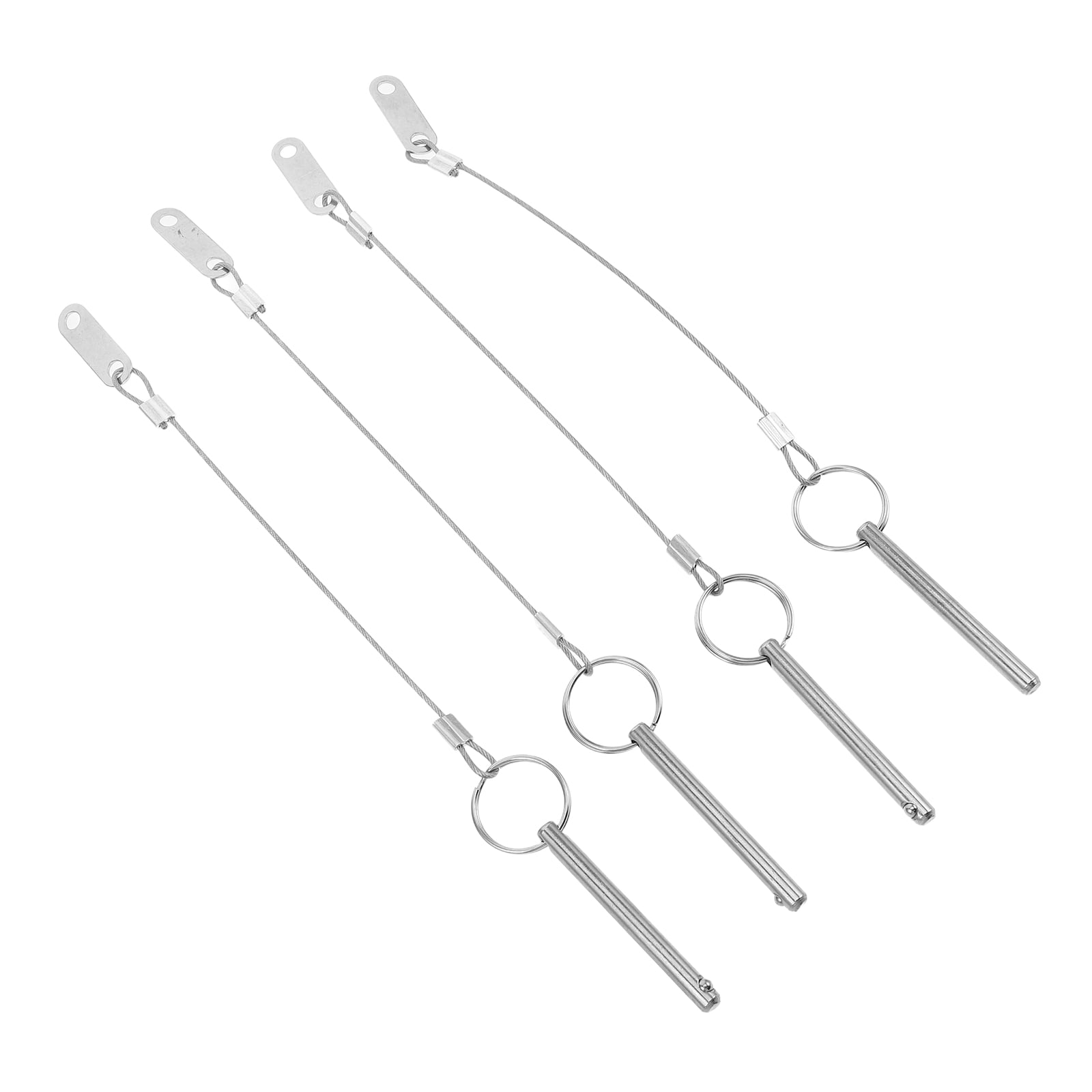 OUNONA 4pcs Quick Release Pins Carbon Steel Spring Locking Cotter Pin ...