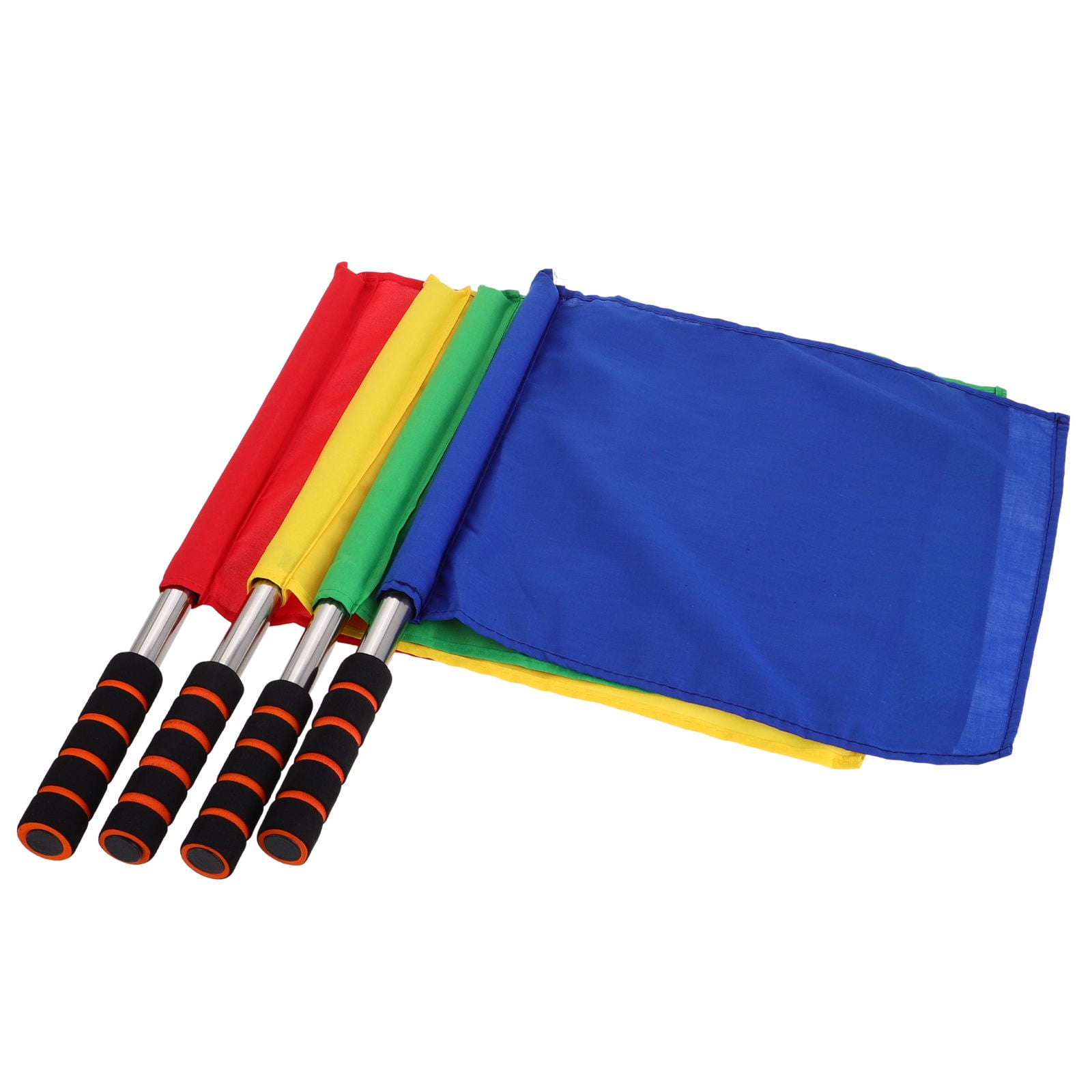 OUNONA 4pcs Referee Flags For Soccer And Volleyball Signal Flags With ...