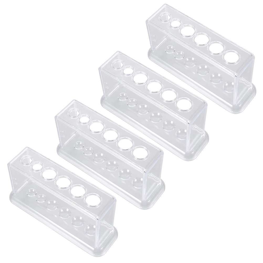 OUNONA Transparent Plastic Centrifuge Tube Stand with Stable Bottom for ...