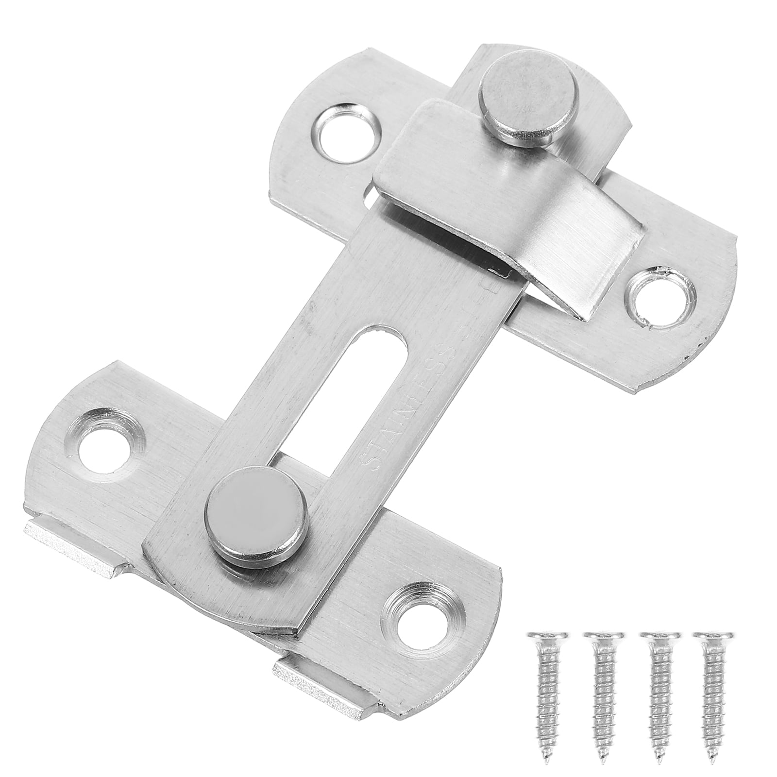 OUNONA 4pcs Sliding Barn Door Lock Stainless Steel Gate Latches Flip ...