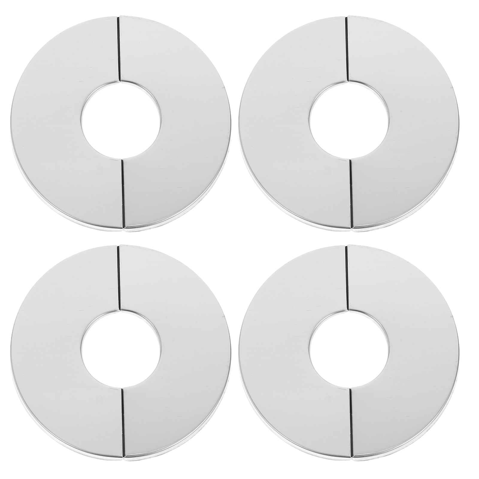 OUNONA 4pcs Stainless Steel Wall Flange Cover Plate for Bathroom and ...