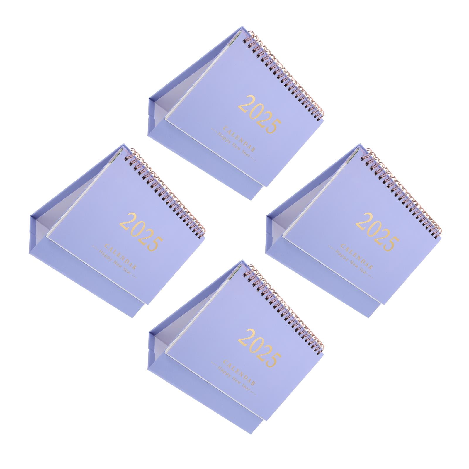 OUNONA 4pcs Standing Flip Calendar For Desk 2025 Standing Flip Calendar ...
