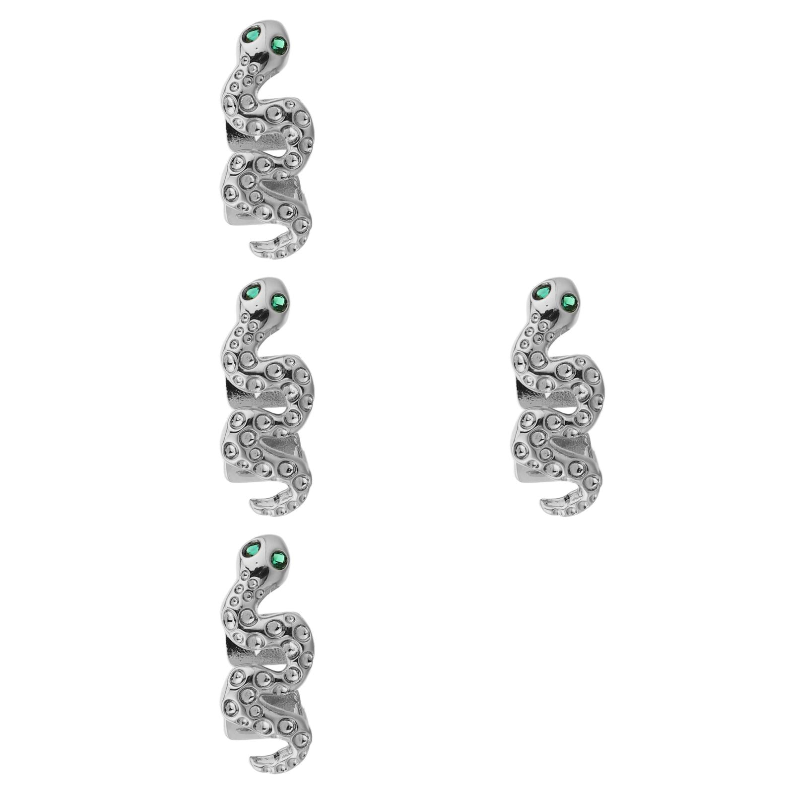 OUNONA 4pcs Tooth Jewelry Snake Mouth Grill Teeth Cap Teeth Fake Braces ...