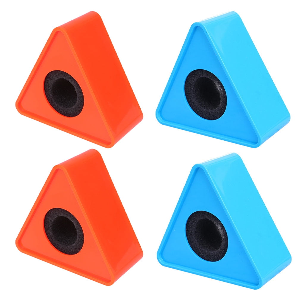 OUNONA 4pcs Triangular Microphone Flag Stations Interview Microphone ...