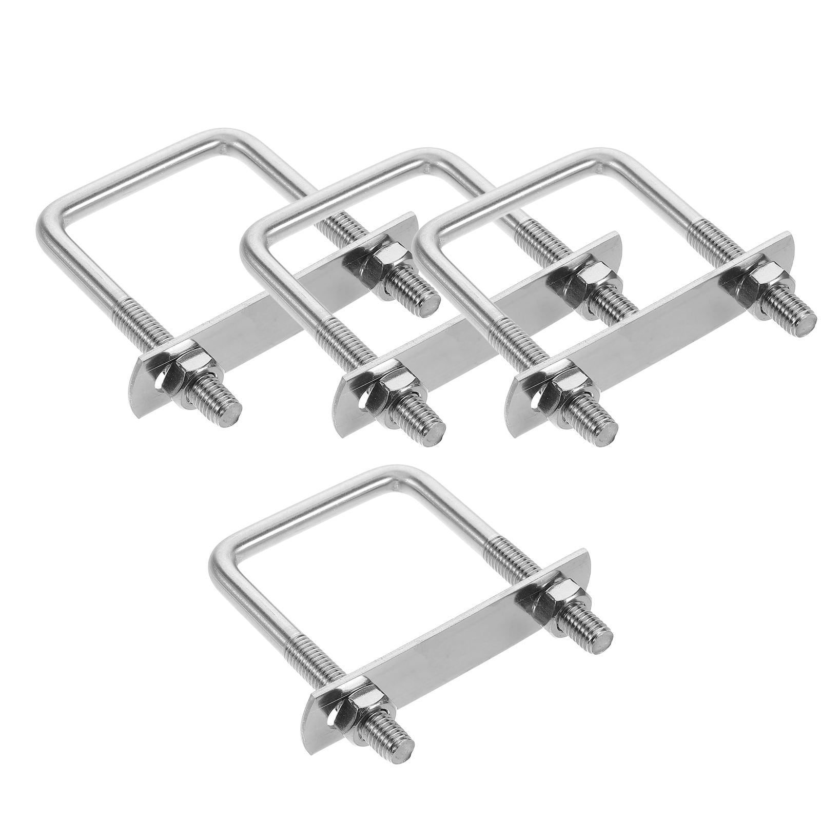 OUNONA 4pcs U-Shaped Screw Clamp Stainless Steel U-Shaped Square Clamp ...