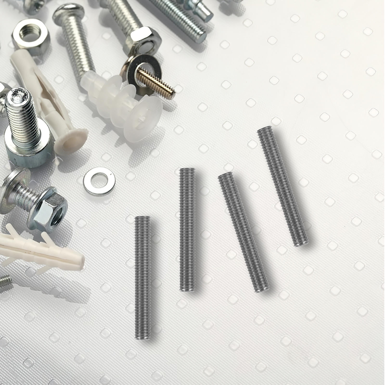 OUNONA 4pcs Versatile Threaded Rods For Multiple Uses For Construction ...