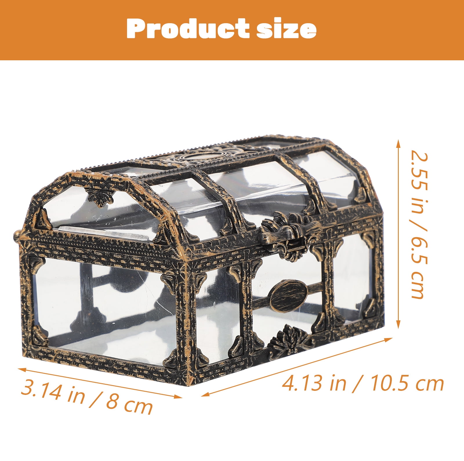 OUNONA 4pcs Wedding Candy Box Small Treasure Chest Chocolates Sweets ...