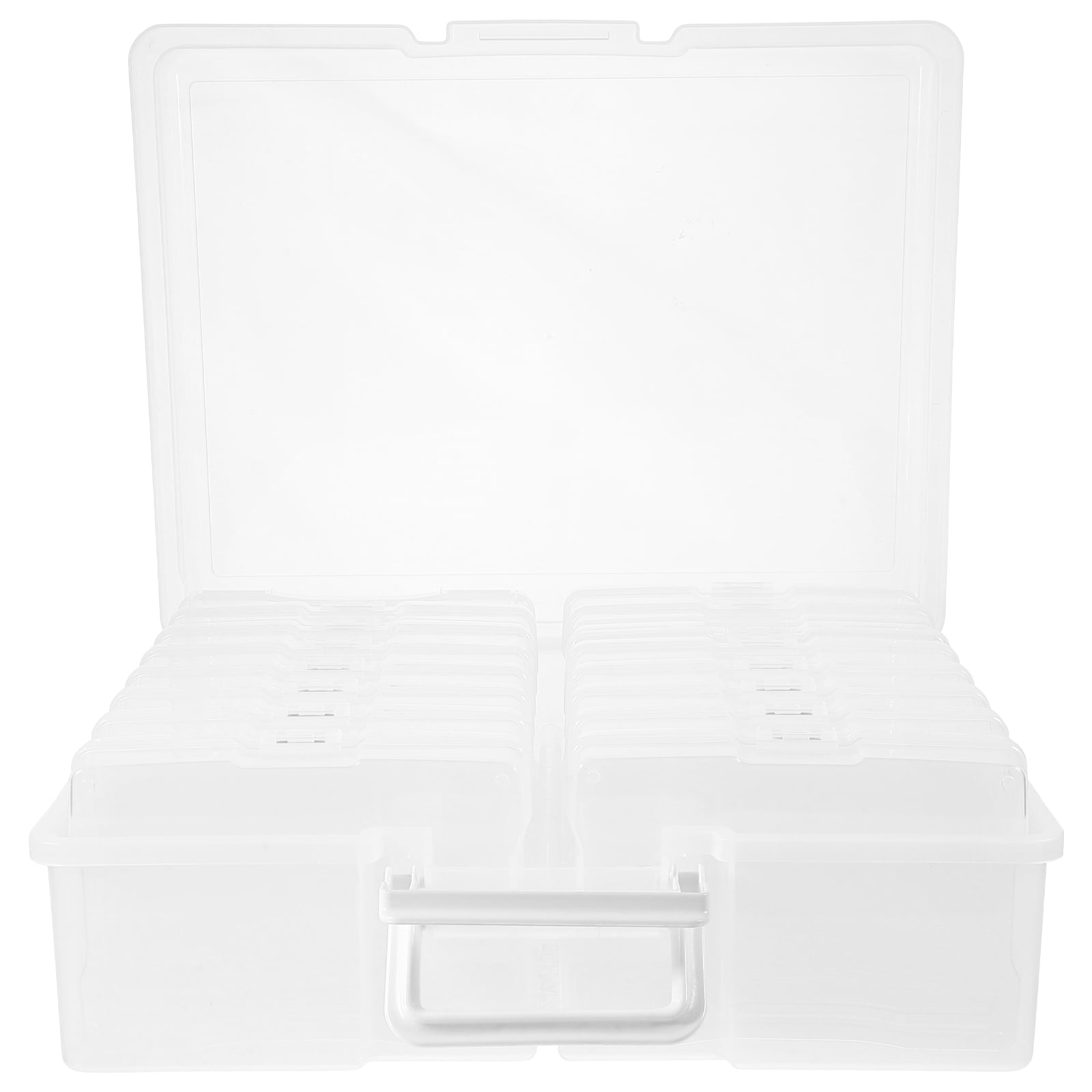 OUNONA 4x6 Inch Photo Organizer and Storage Box Keeper Transparent ...