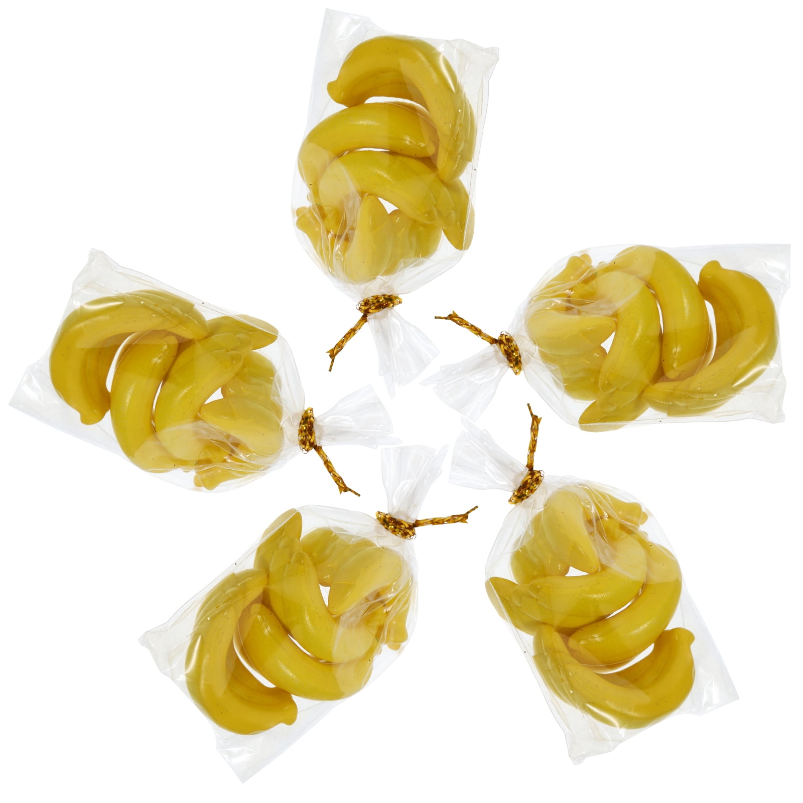 IFANLANDOR Miniature Banana Models Yellow 5Pcs 1.14X0.79X0.79In ...