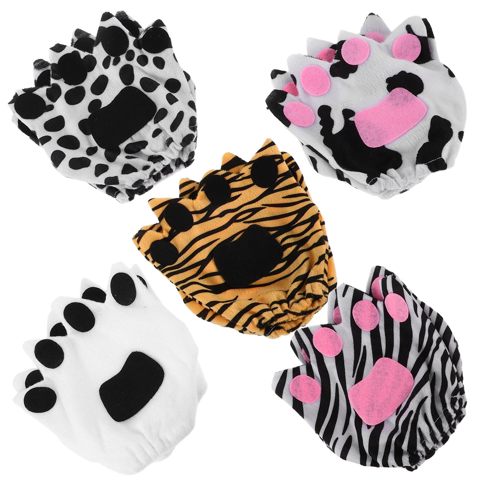OUNONA 5 Pairs Animal Performance Gloves Child Miss 15.50X14.50X0.20CM ...