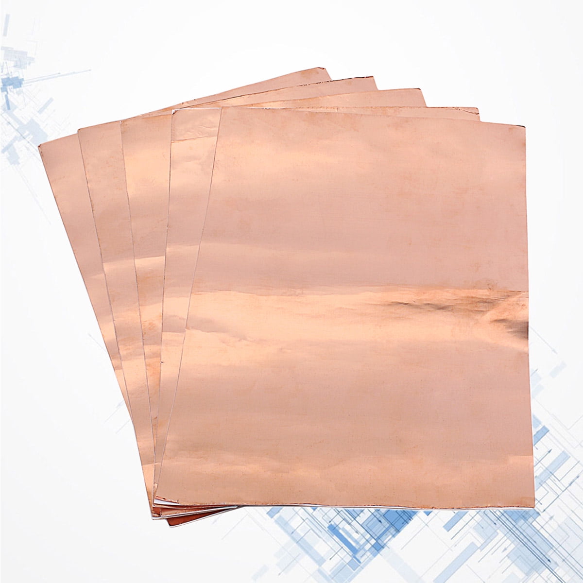 OUNONA 5 Pcs 300x200MM Copper Foil Sheets Paper Conductive Paper ...