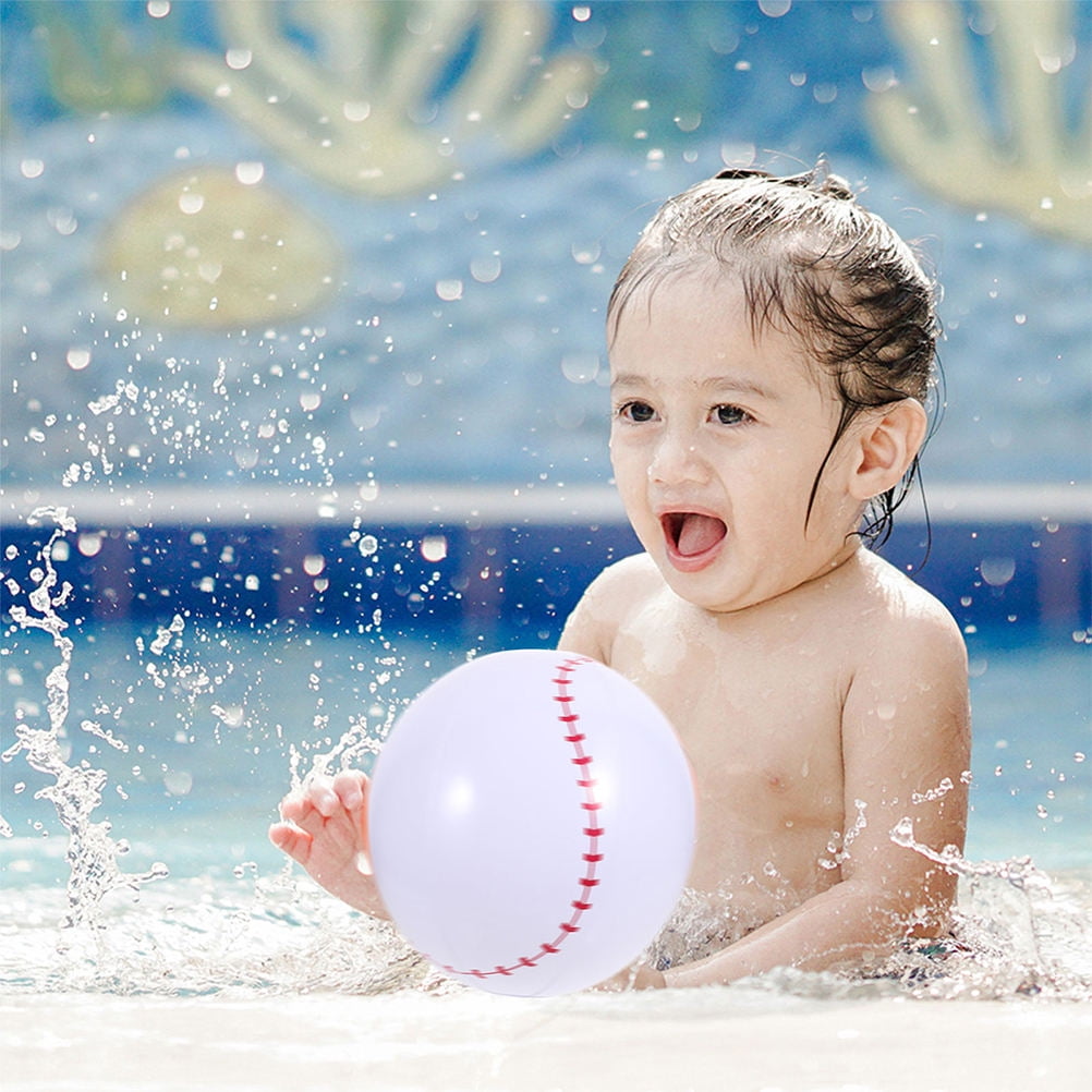 OUNONA 5 Pcs Inflatable Baseball Beach Ball Baseball Bat Inflates Kids ...