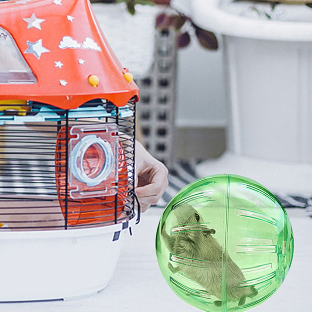 OUNONA 5 Pcs Mini Hamster Exercise Balls Hamster Toys Plastic Sports ...