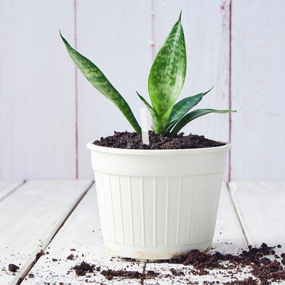 OUNONA 5 Set Acrylic Clear Blank Plant Identifier Tag With Pen Outdoor ...