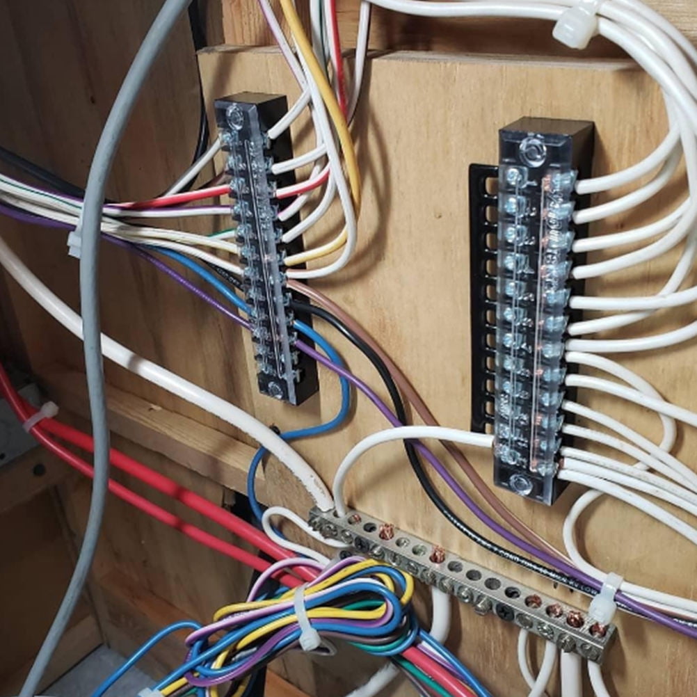 OUNONA 5 Sets 5P Dual Row Screw Terminal Strip Blocks 25A 5 Positions ...